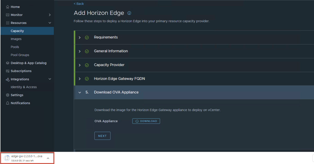 Deploying Horizon Cloud Next-gen Edge for Horizon 8 – End User ...