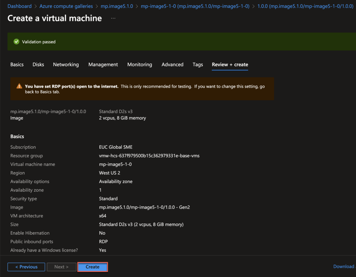 Horizon Cloud Service: Move the images from First Gen POD to Next Gen ...